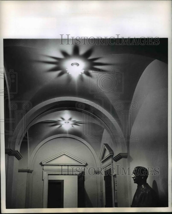 Baker Memorial Library bust of Dean Stephen Laycock 1949 Vintage Press ...