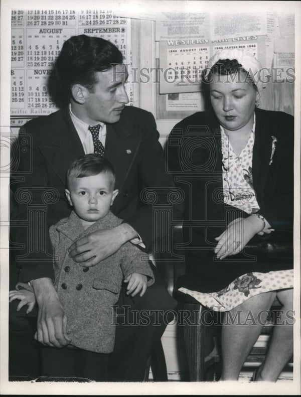 San Francisco Philip Lombardo, wife Donna & son Anthony 1946 Vintage ...
