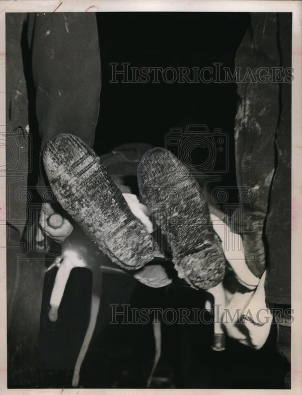 firemen of Hose Company No. 2 carry fallen comrade from fire 1948 ...