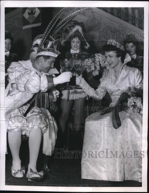 Mrs L. Wolters at Wiesbaden Festival 1956 Vintage Press Photo Print ...