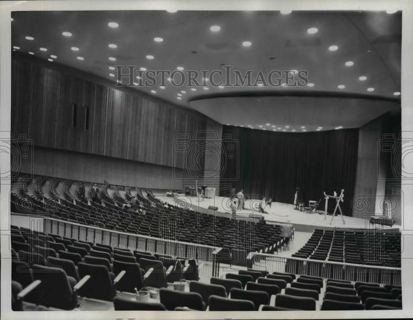 1200-seat auditorium of Berlin Congress Hall 1957 Vintage Press Photo ...