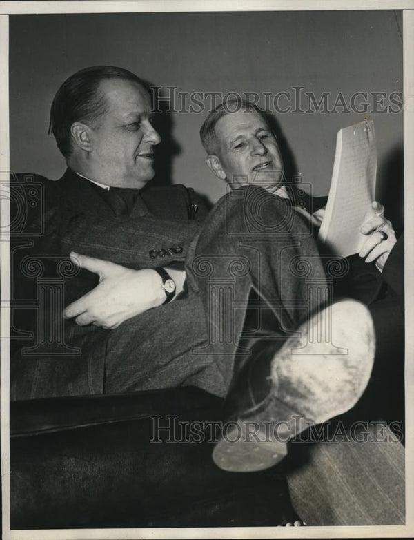 Joesph Taussig and George Fielding Eliot attended Naval hearing 1940 ...