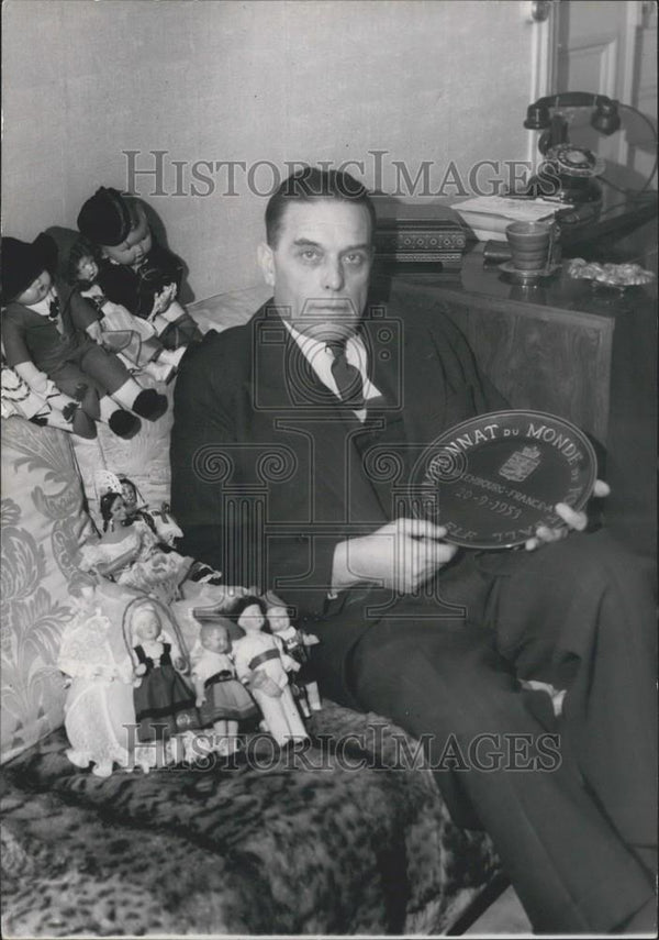 1953 Press Photo Paul Nicolas, Football Champion - Historic Images