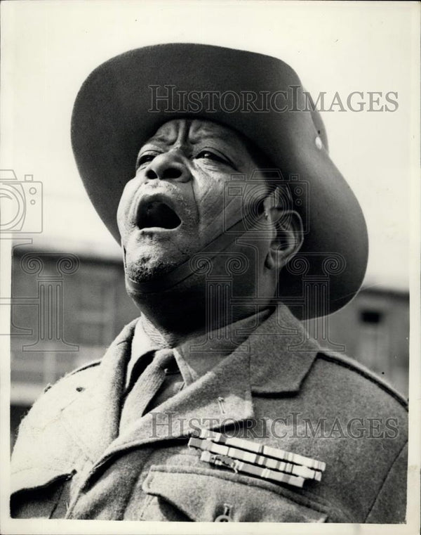 1953 Press Photo RSM Chari MaIgumeri, From the northern Cameroons ...