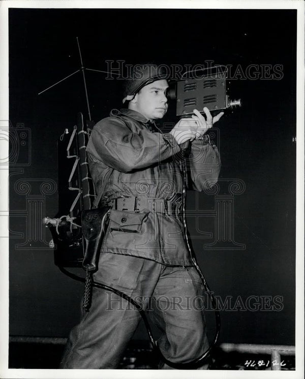 1956 Press Photo Soldier Scout Pvt Craig Heatley, Army Signal Corps ...