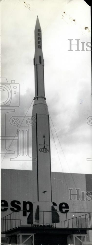 1963 Press Photo Rocket at Aeronautical And Space Fair At Le Bourget ...