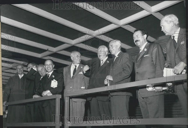 1965 Press Photo Minister Meeting at the first World Exhibition of Tra ...