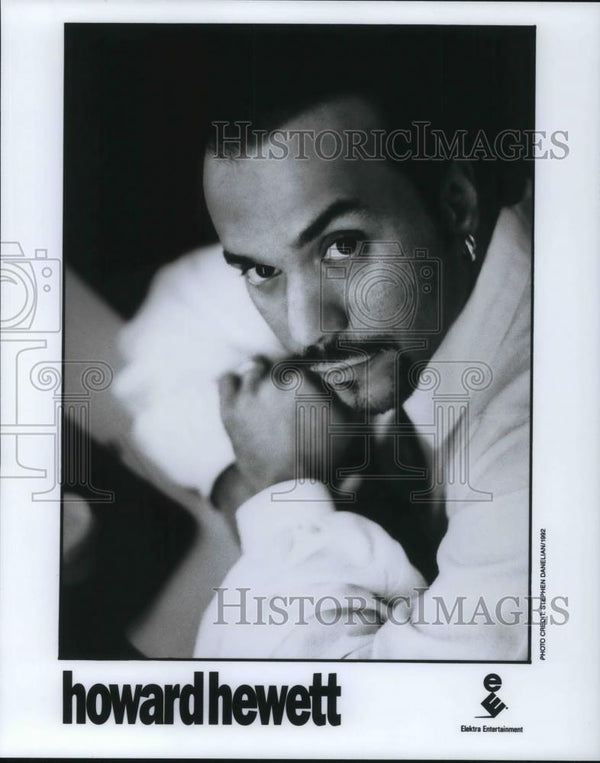 1992 Press Photo Howard Hewett R&B Gospel Jazz Singer and Musician - c ...