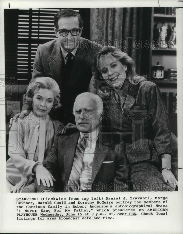 1988 Press Photo Daniel Travanti, Margo Skinner in I Never Sang for my ...