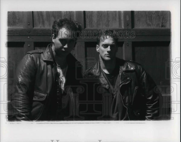 1989 Press Photo Dan Sobel and Bruce Dunn star in Big Bossman play - c ...