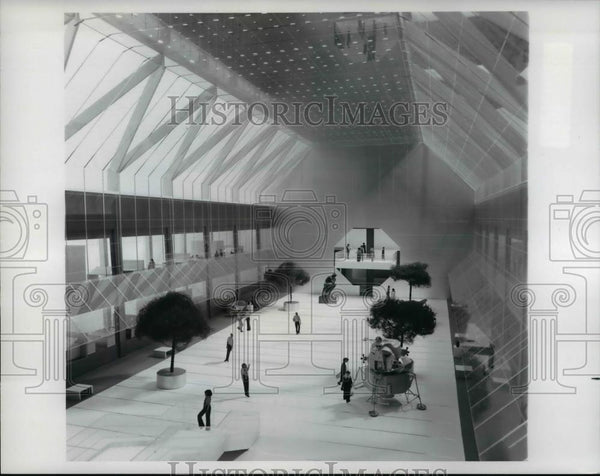 1978 Press Photo Extended two floors model of Goodyear Technical Cente ...