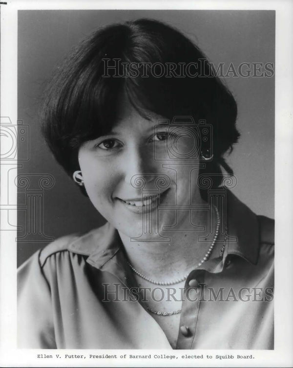 1987 Press Photo Ellen V. Futter, President of Barnard College - cvp21 ...