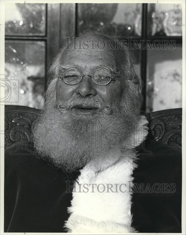 1982 Press Photo Charles L. Rice, Santa Clause impersonator - Historic ...