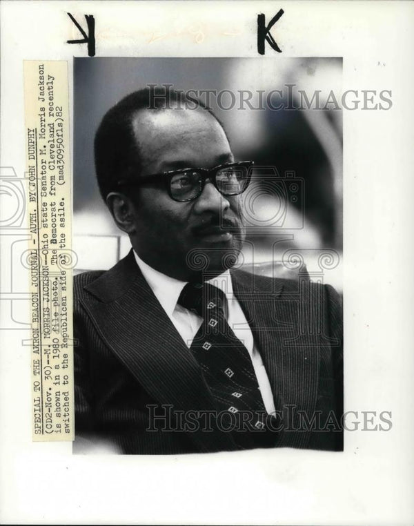 1980 Press Photo Senator M Morris Jackson Democrat from Cleveland - cv ...
