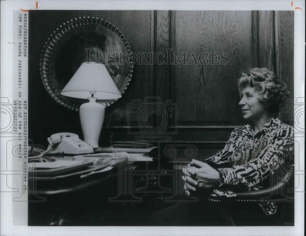 1977 Press Photo Wanda Jablonski - cvp22262 - Historic Images