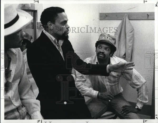 1982 Press Photo Ron Milner and Barry Hankerson, producer and author ...