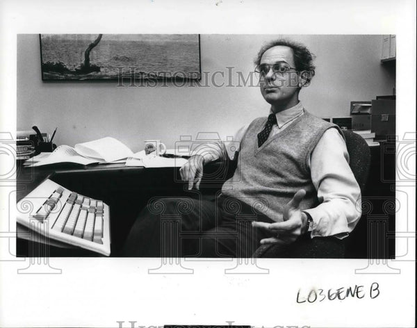 1989 Press Photo Thomas Murray director of Biomedical ethics at CWRU M ...