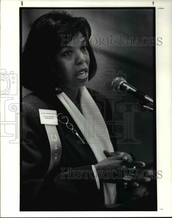 1991 Press Photo Barbara Gardner Proctor, Owner of Chicago Ad Agency ...