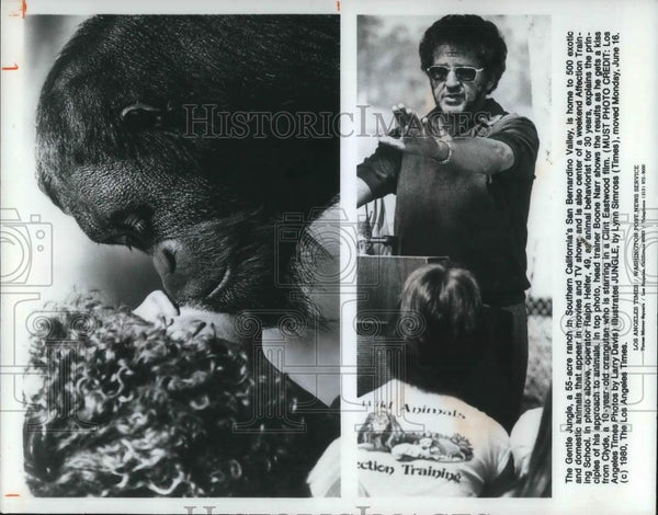 1980 Press Photo Ralph Hefler operator of Gentle Jungle San Bernardino ...