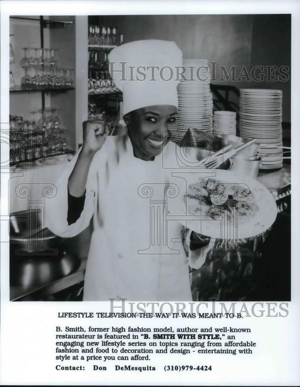 Press Photo B. Smith with Style Fashion Model and Author Lifestyle TV ...