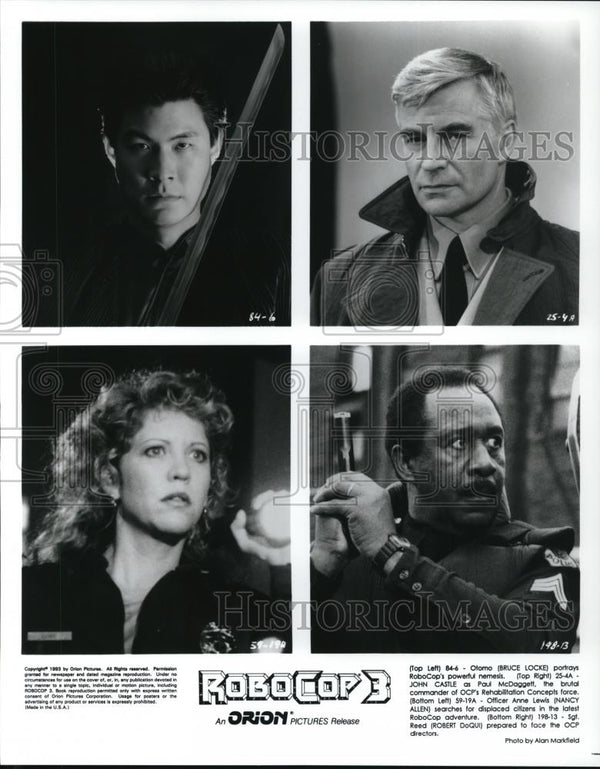 1993 Press Photo Bruce Locke, Nancy Allen in Robo Cop 3 - cvp44241 ...