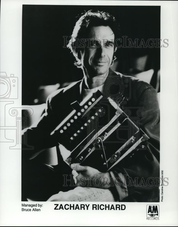 1992 Press Photo Zachary Richard Cajun Zydeco Music Singer and Musicia ...