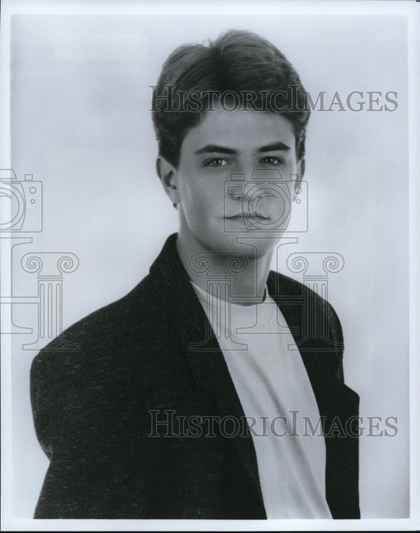 1988 Press Photo Matthew Perry stars as Chazz Russell in Boys Will Be ...