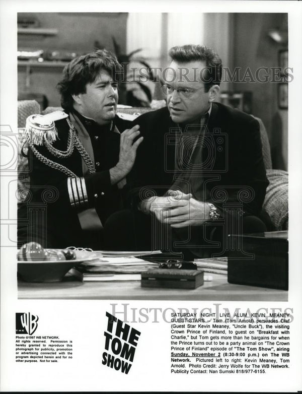 1997 Press Photo Tom Arnold and Kevin Meaney star in The Tom Show - cv ...