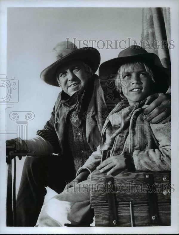 1978 Press Photo Slim Pickens & Pat Peterson in How the West Was Won ...