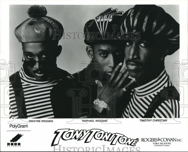 1991 Press Photo Tony Toni Tone Muaic Group Dwayne Wiggins Raphael Wig ...