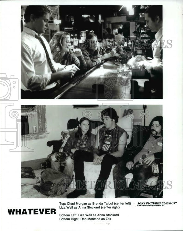 1998 Press Photo Chad Morgan Liza Weil and Dan Montano in Whatever ...