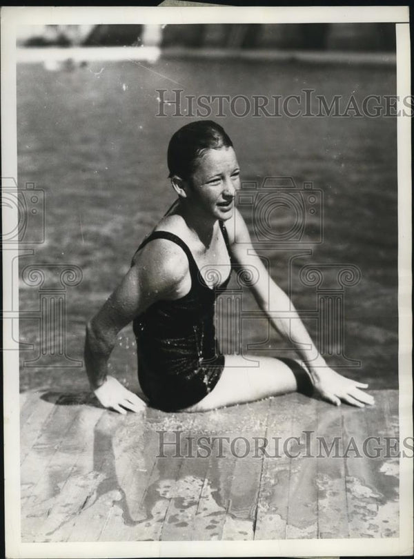 Medley and Diving Champion Katherine Rawls 1935 Vintage Press Photo ...