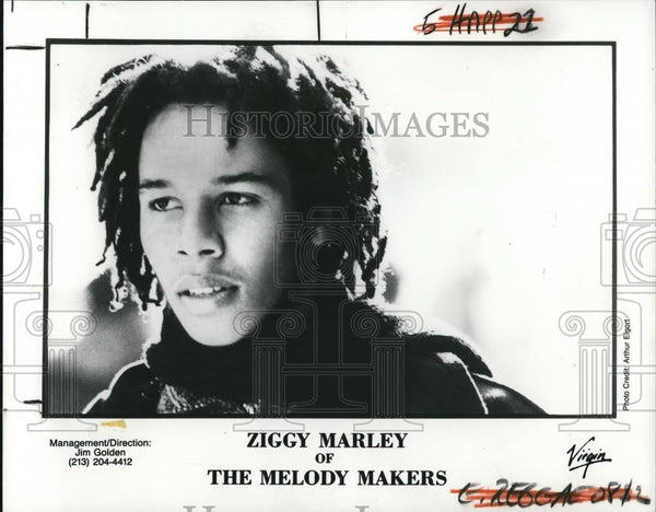 1988 Press Photo Ziggy Marley of The Melody Makers - cvp46174 ...