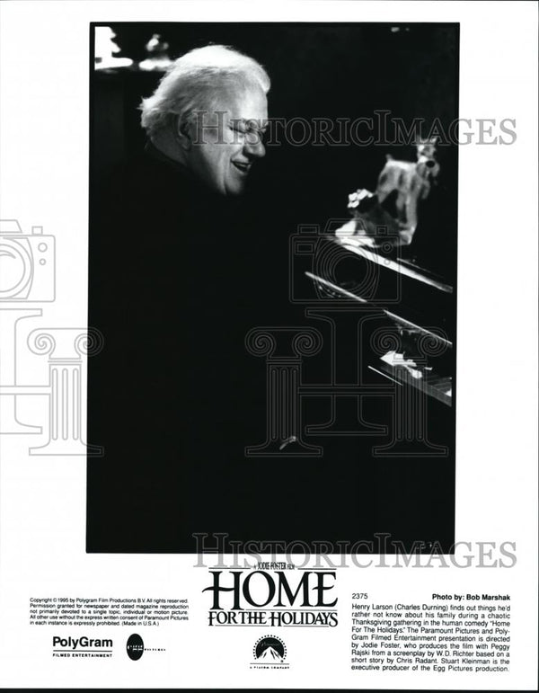 1995 Press Photo Charles Durning as Henry Larson in Home for the Holid ...