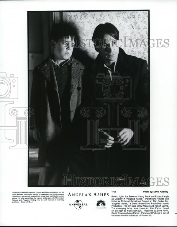1999 Press Photo Joe Breen and Robert Carlyle in "Angela's Ashes ...