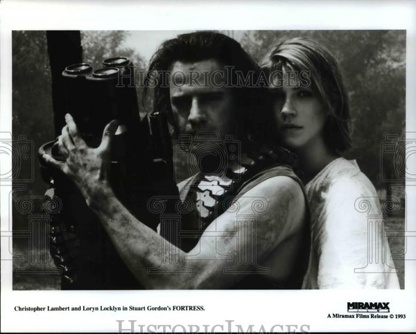 1993 Press Photo Christopher Lamber and Loryn Locklyn in Fortress - cv ...