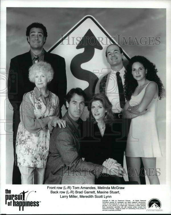 1995 Press Photo Tom Amandes Melinda McGraw Brad Garrett and Maxine St ...