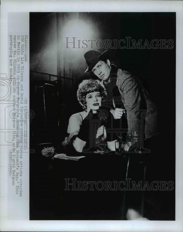 1977 Press Photo Liv Ullmann & David Carrad in The Serpent's Egg - cvp ...