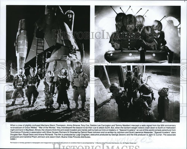 1990 Press Photo Kevin Thompson and Jimmy Briscoe in Spaced Invaders ...