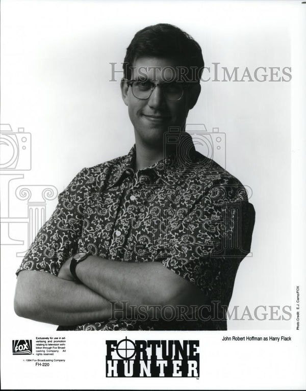 1994 Press Photo John Robert Hoffman as Harry Flack on Fortune Hunter ...