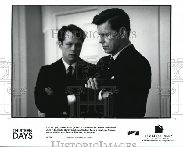 2000 Press Photo Steven Culp and Bruce Greenwood in "Thirteen Days ...