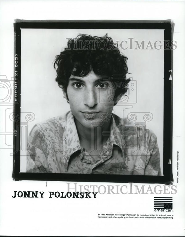 1996 Press Photo Jonny Polonsky Singer Songwriter Multi-Instrumentalis ...
