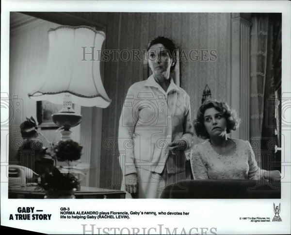 1987 Press Photo Norma Aleandro and Rachel Levin in Gaby A True Story ...