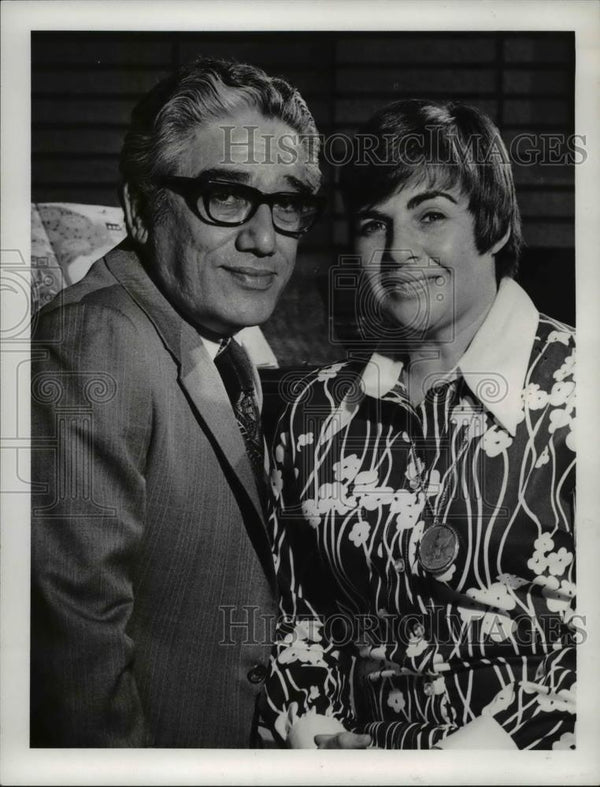 1972 Press Photo Bennet & Frances Kleinman of Cleveland Jewish Communi ...