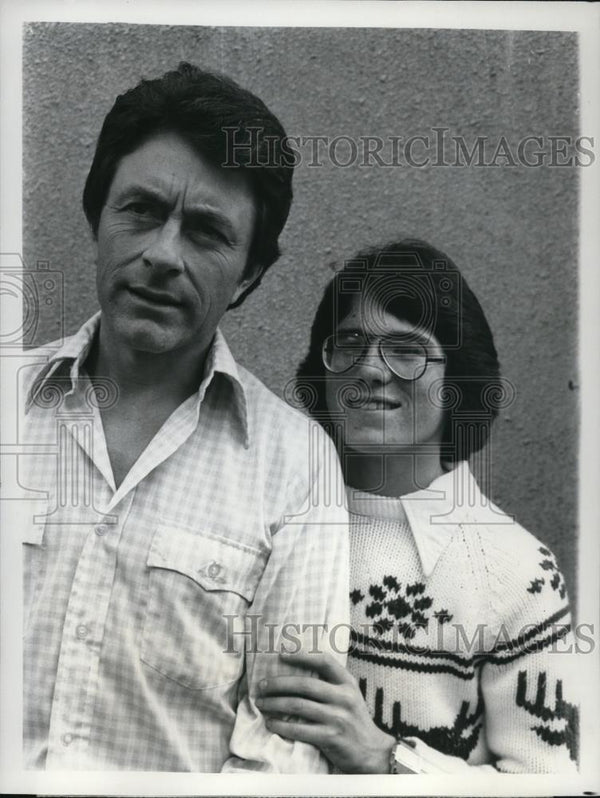 1978 Press Photo Bill Bixby and Brandon Cruz star in The Incredible Hu ...