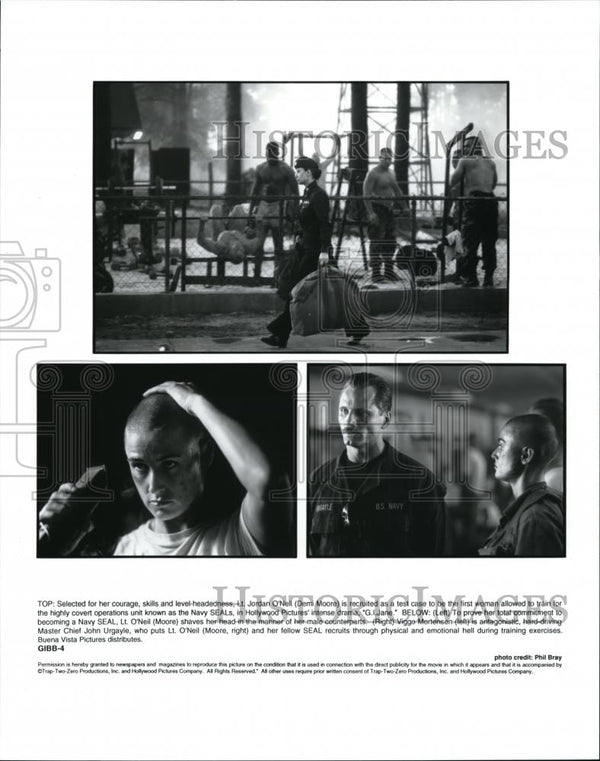 1997 Press Photo Demi Moore and Viggo Mortensen star in G.I. Jane - cv ...