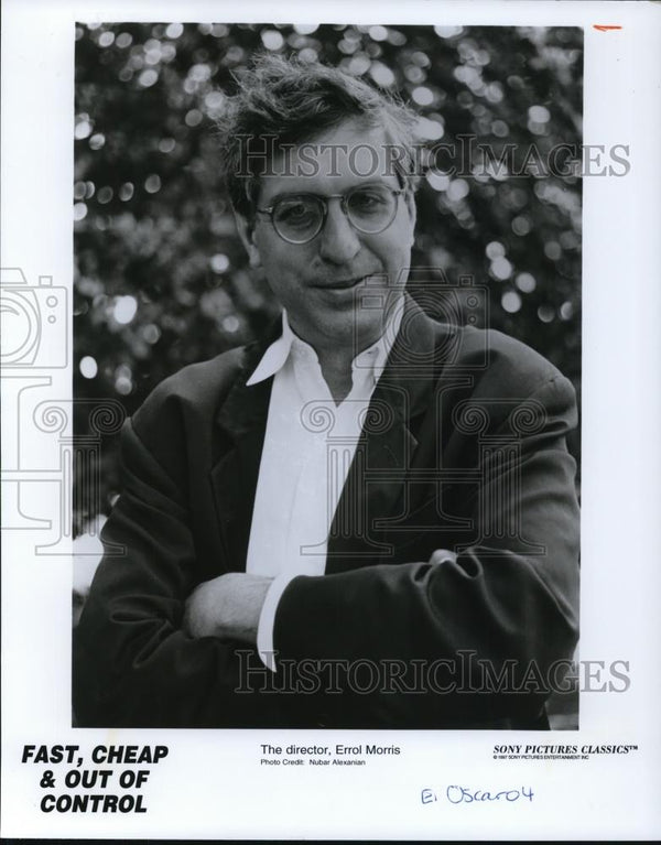 1998 Press Photo Errol Morris director of Fast Cheap & Out of Control ...