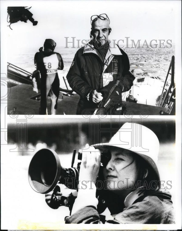 1998 Press Photo Bud Greenspan and Nancy Beffa in Ageless Heroes - cvp ...