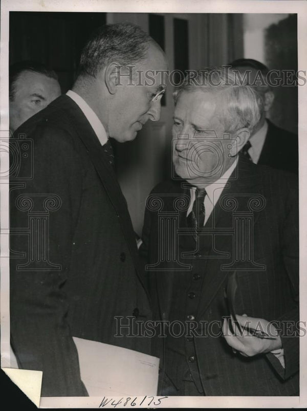 1939 Press Photo Henry Morgenthau and Senator Morris Sheppard ...