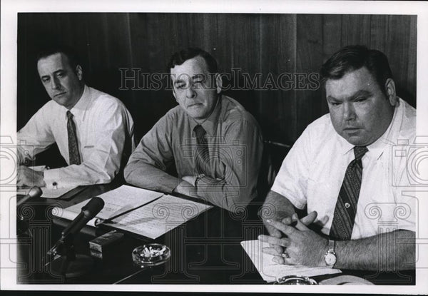 1971 Press Photo Union Leaders Patrick Virgilli, Edward Draper, Keith ...
